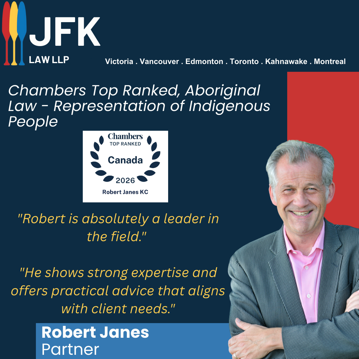 Congratulations to JFK Law on Chambers and Partners 2026 Rankings! - JFK Law - Canada